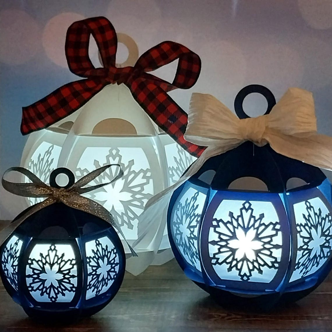 Winter Snowflake Ornament Lightbox Lantern Centerpiece Decor SVG DXF - Etsy