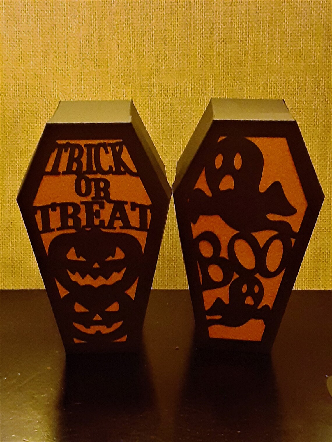 Halloween Scary Coffin Treat Boxes SVG Cut File - Etsy