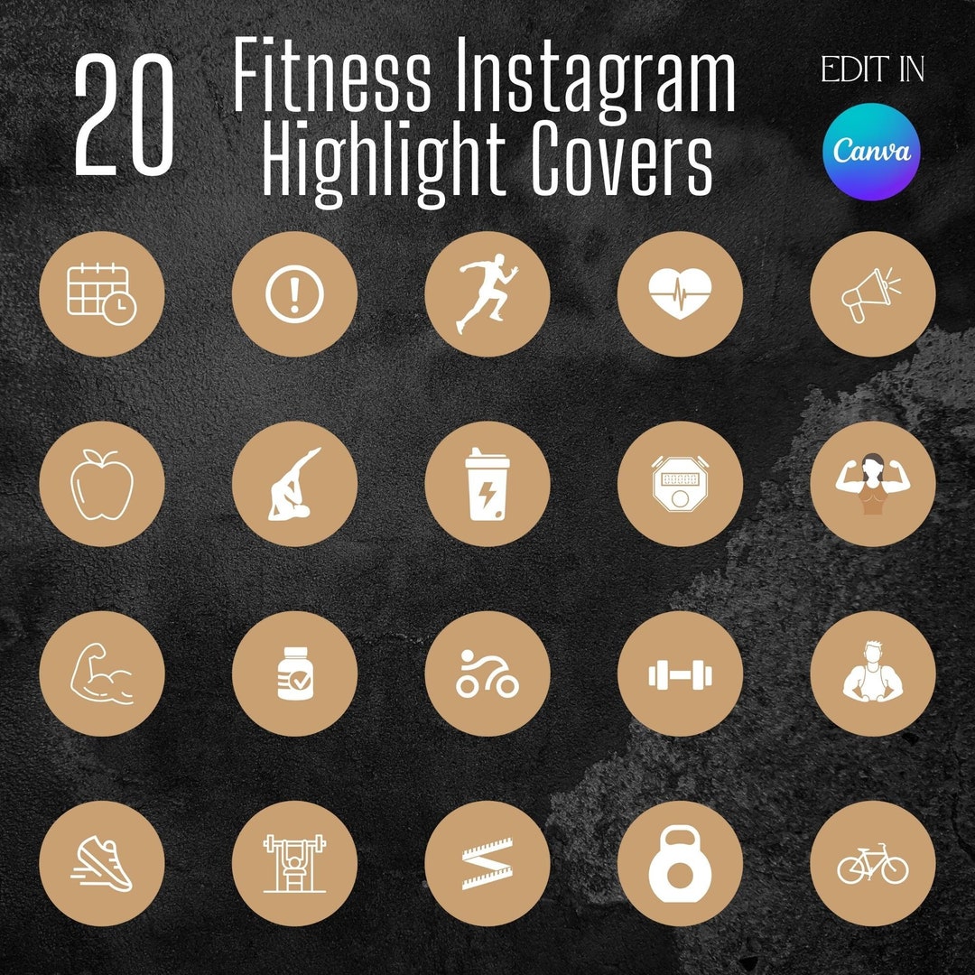 Fitness Instagram Highlight Covers | Social Media Highlights ...