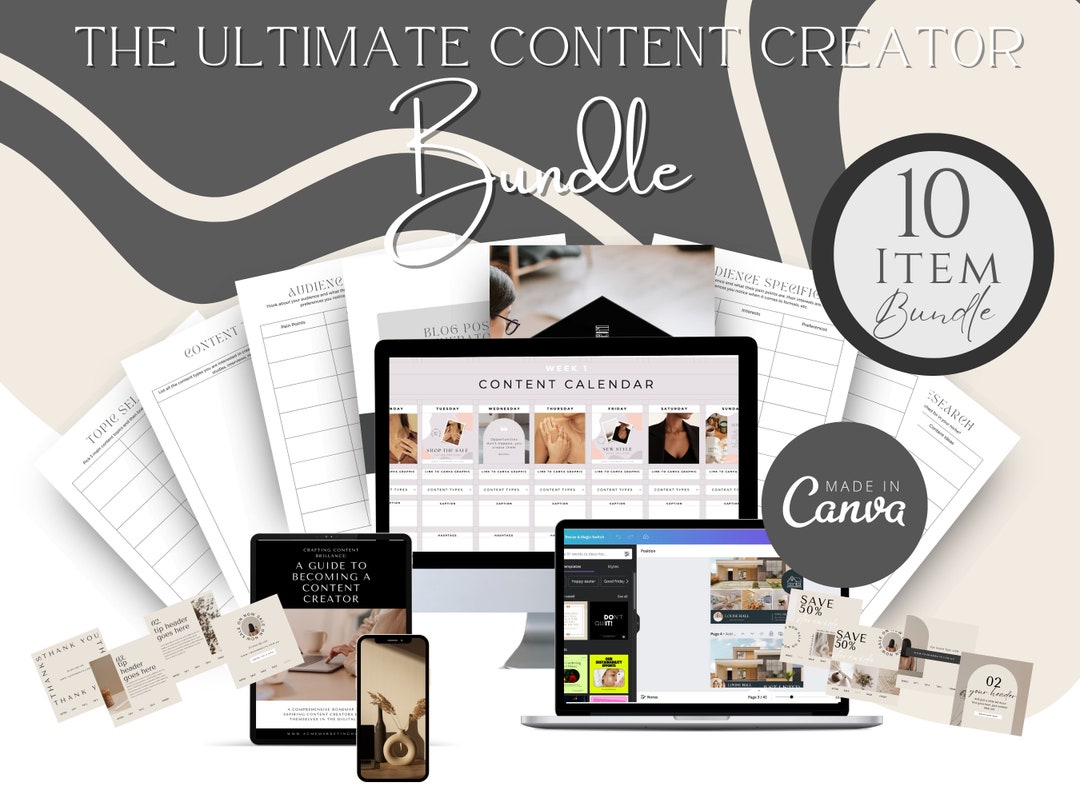 Ultimate Content Creator Bundle | Social Media Template | Content ...