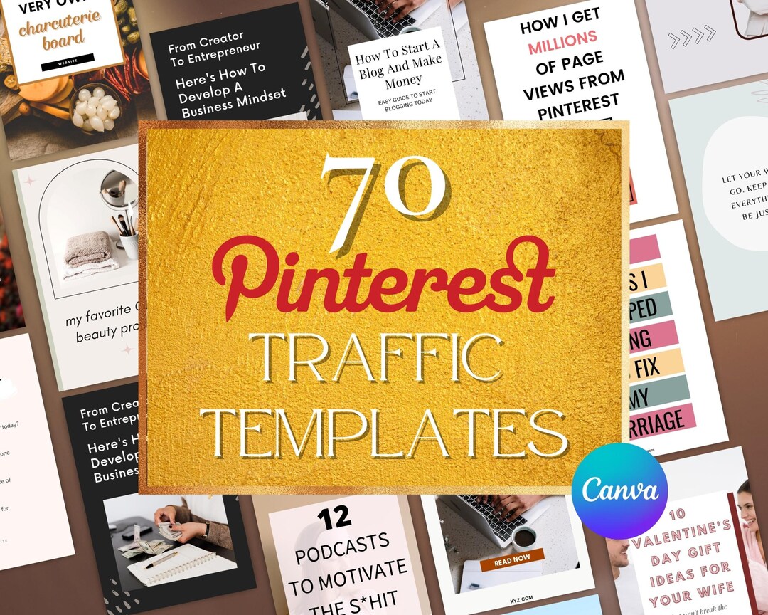 Pinterest Templates Canva | Pinterest Pins | Traffic Templates ...