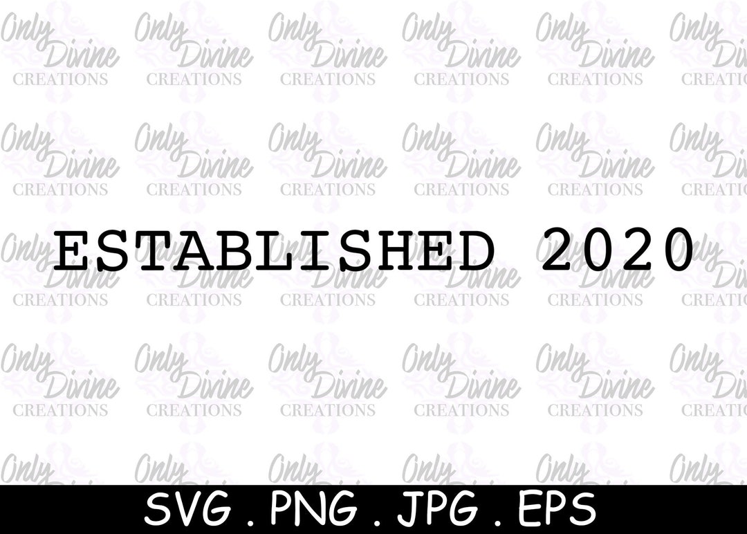 Baby Established Year SVG - Cut File for Cricut, Silhouette - Etsy