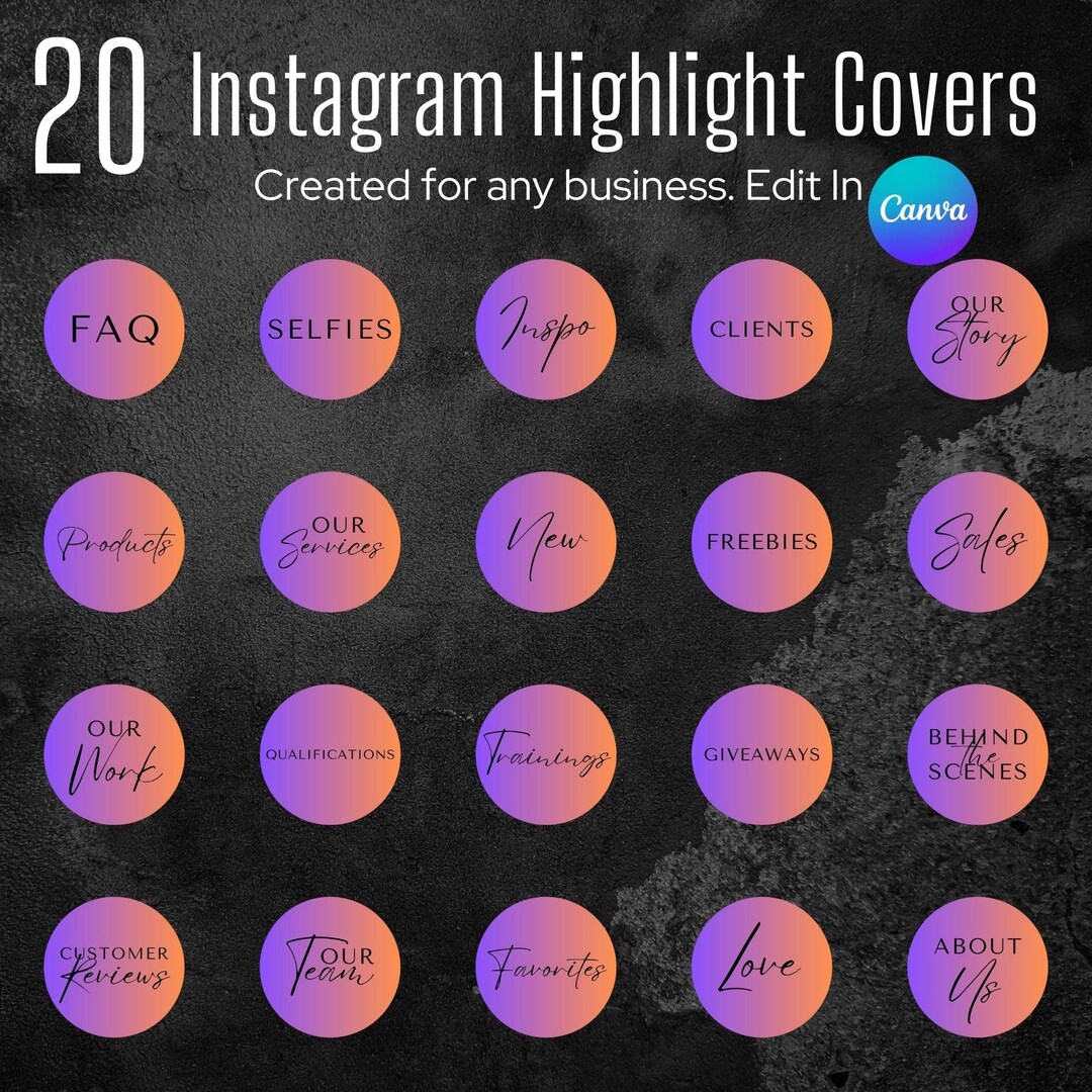 Instagram Highlight Covers | Social Media Highlights | Beauty Business ...