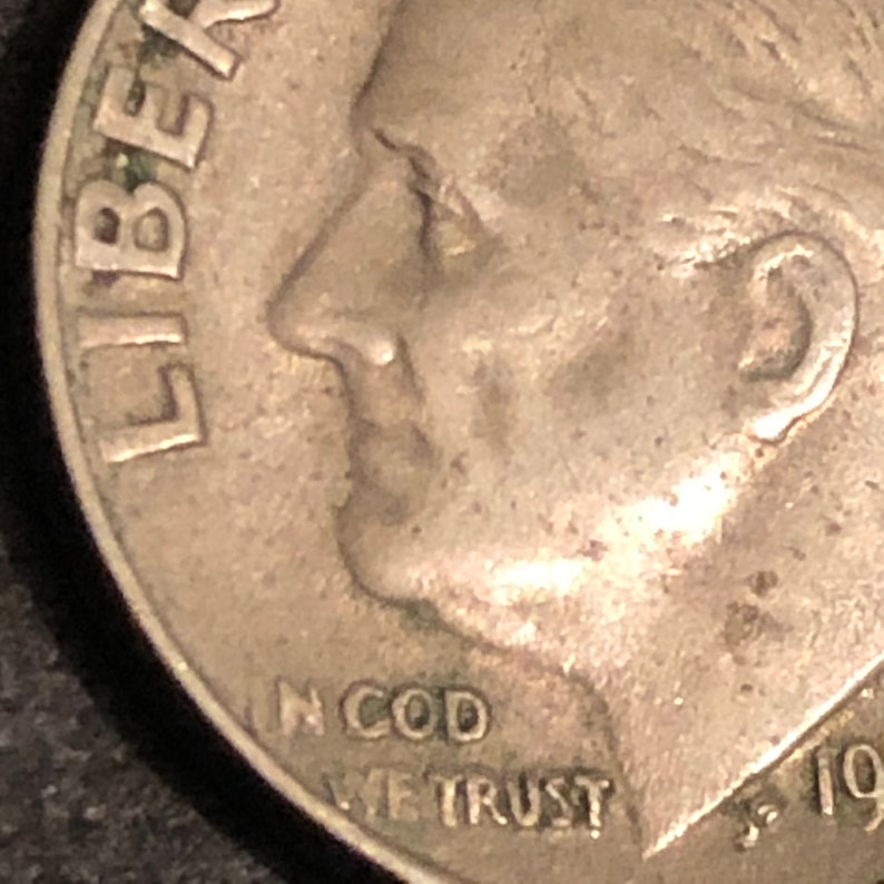 1968 D Roosevelt Dime Unique Errors Etsy