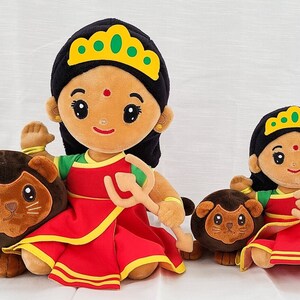 MODI TOYS - Durga Devi Mantra-singing Hindu Plush Toy (medium - 11 Inch) - Customization ...