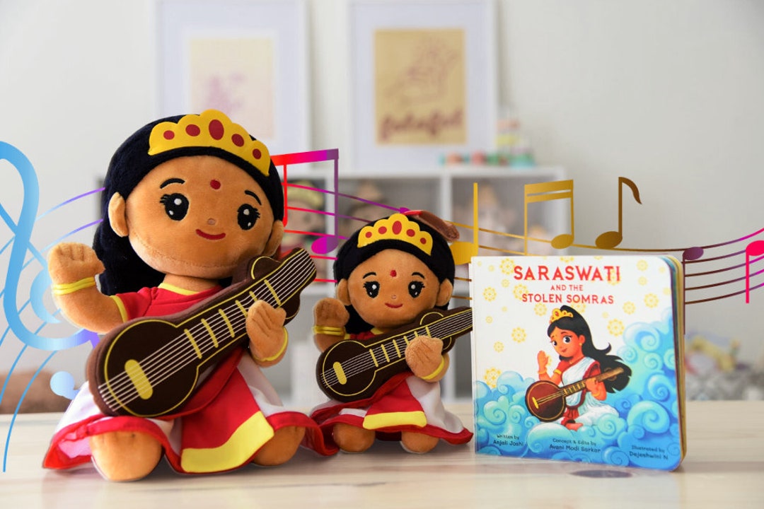 Bundled: Saraswati Devi Collection Mantra Singing Small 7 Inch Plush ...