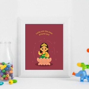 Wall Prints Devis Devtas Bundle Laxmi Devi, Saraswati Devi, Durga Devi ...