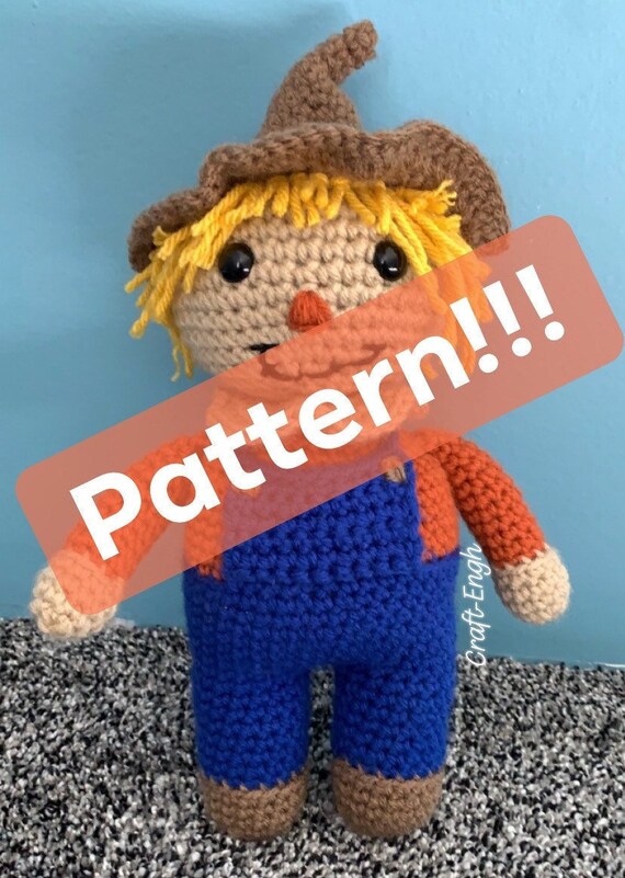 Haystack the Friendly Scarecrow Crochet Pattern - Etsy