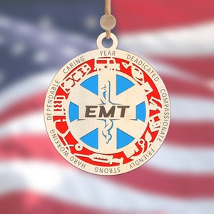 EMT Christmas Ornaments, Personalized First Responder Gift, Paramedic ...