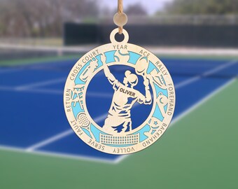 Tennis Christmas Ornament Gift - Etsy