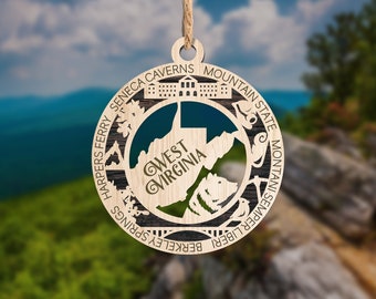 Wooden West Virginia - Etsy
