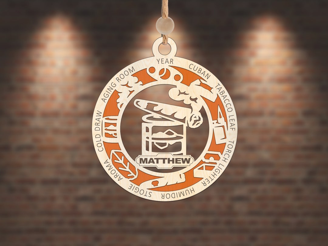 Personalized Cigar Christmas Ornaments Smoke Shop Bar - Etsy