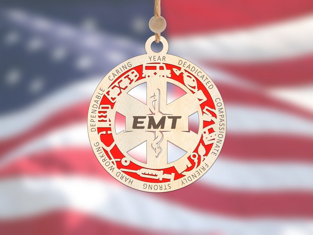 EMT Christmas Ornaments, Personalized First Responder Gift, Paramedic ...
