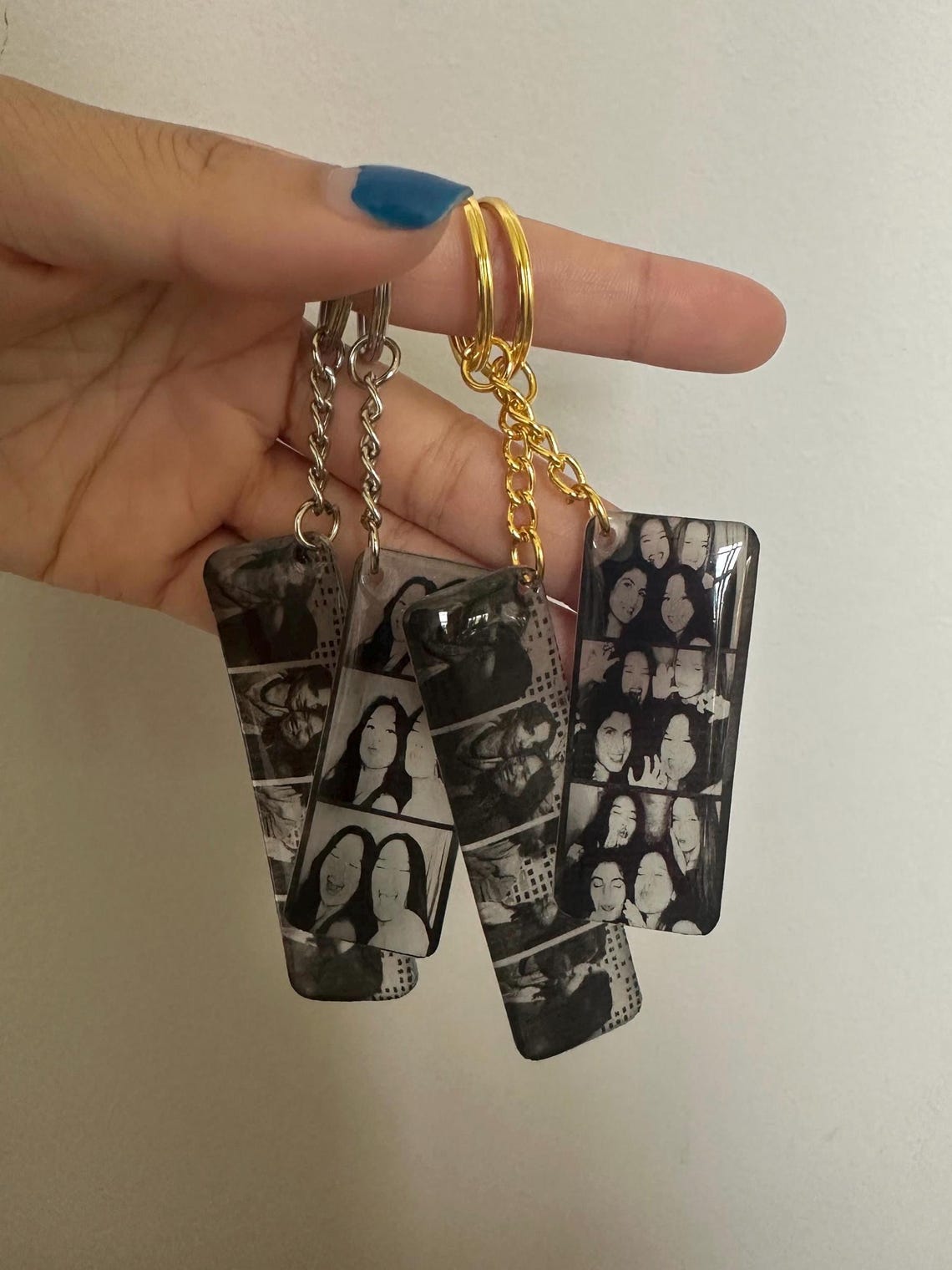 Black and White Photobooth Keychain - Etsy