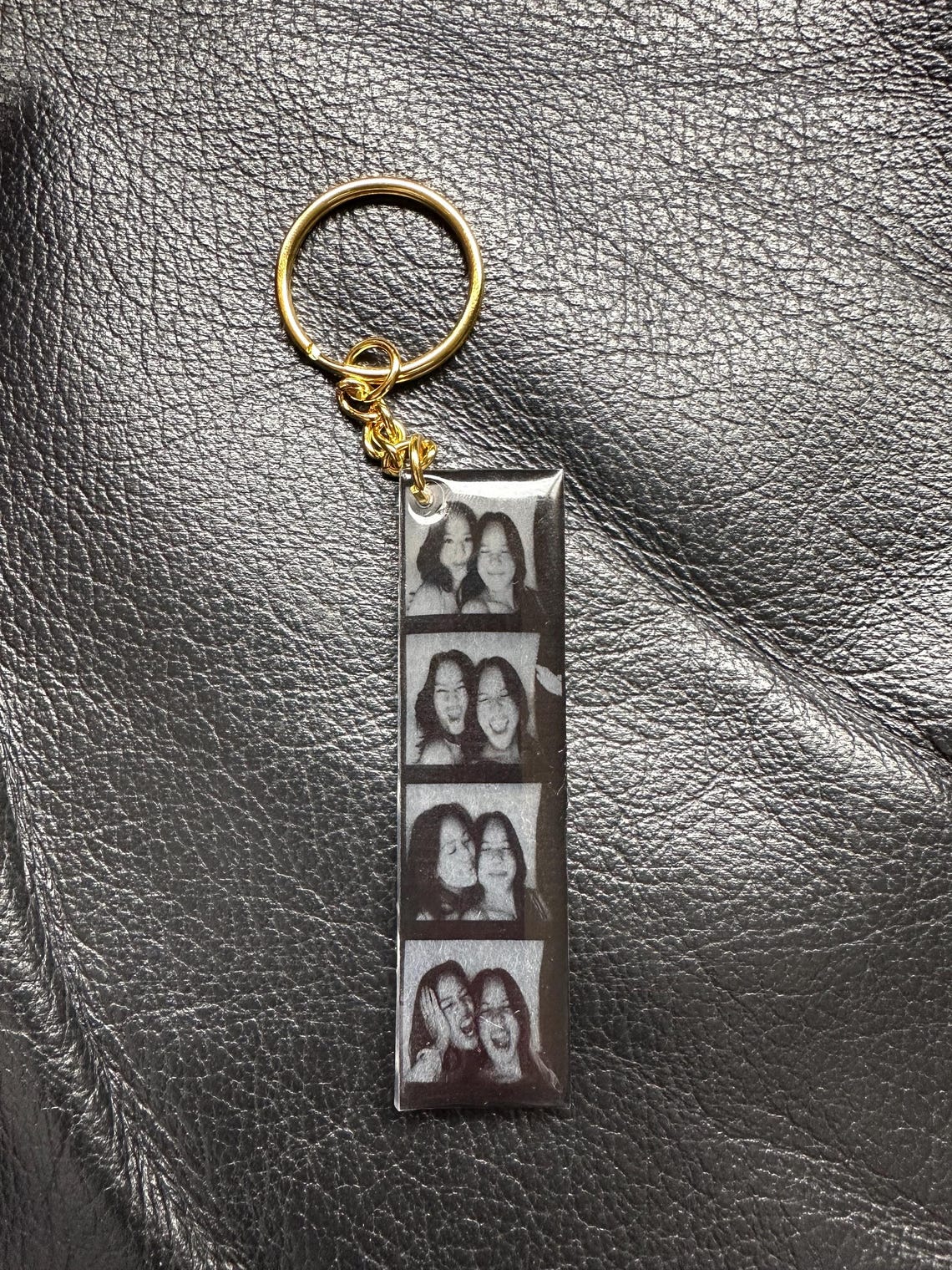Black and White Photobooth Keychain - Etsy