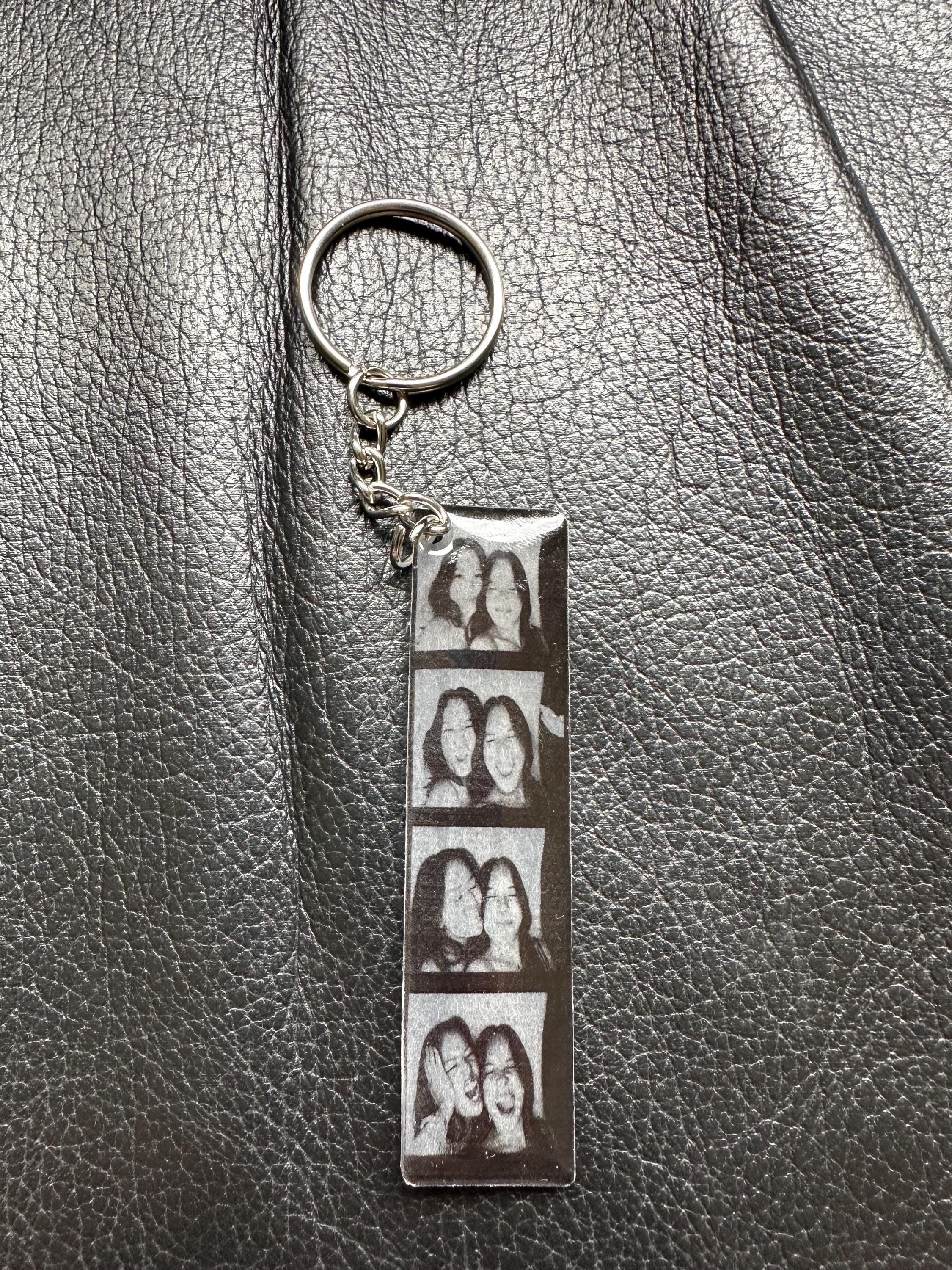 Black and White Photobooth Keychain - Etsy