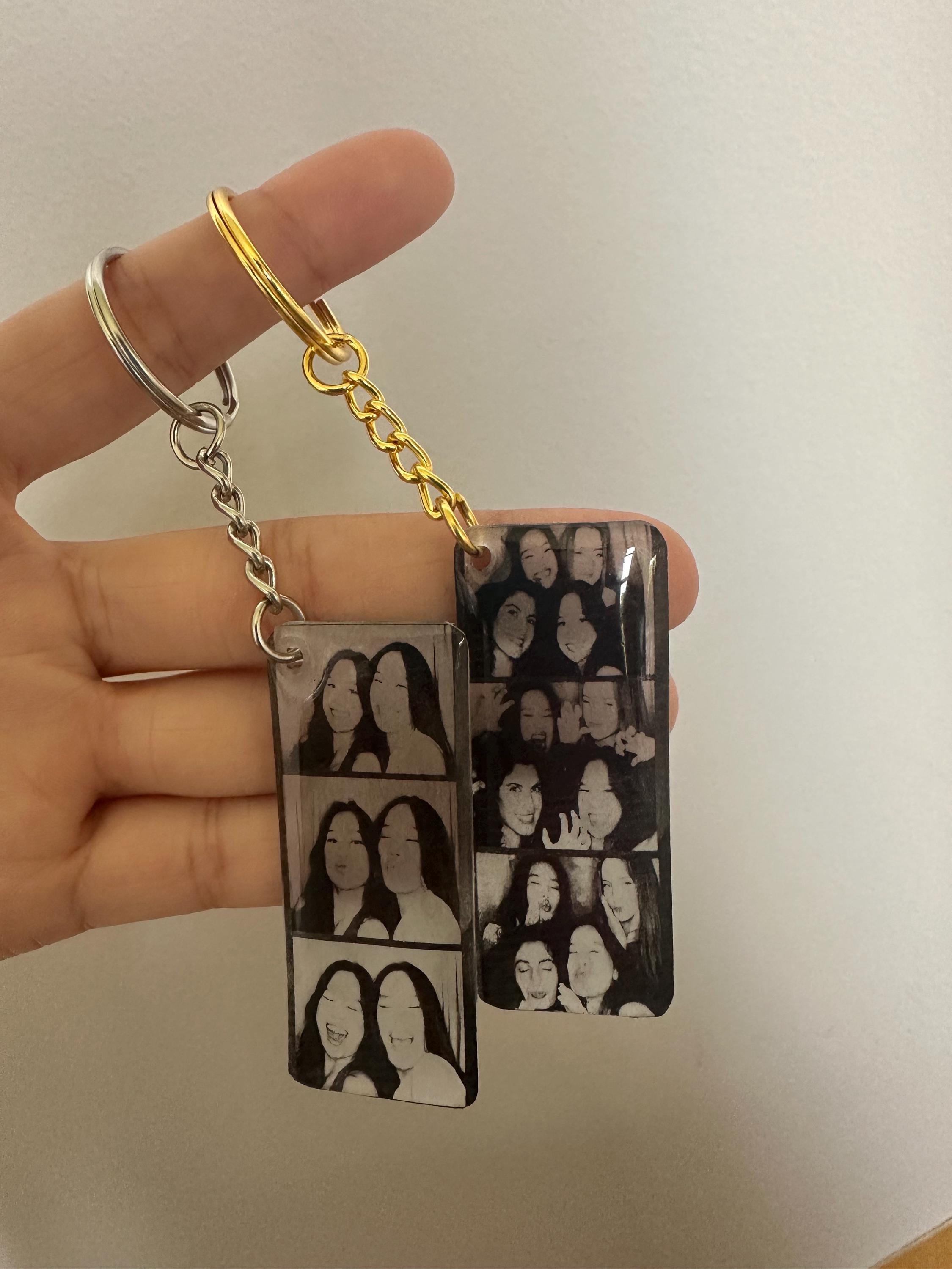 Black and White Photobooth Keychain - Etsy