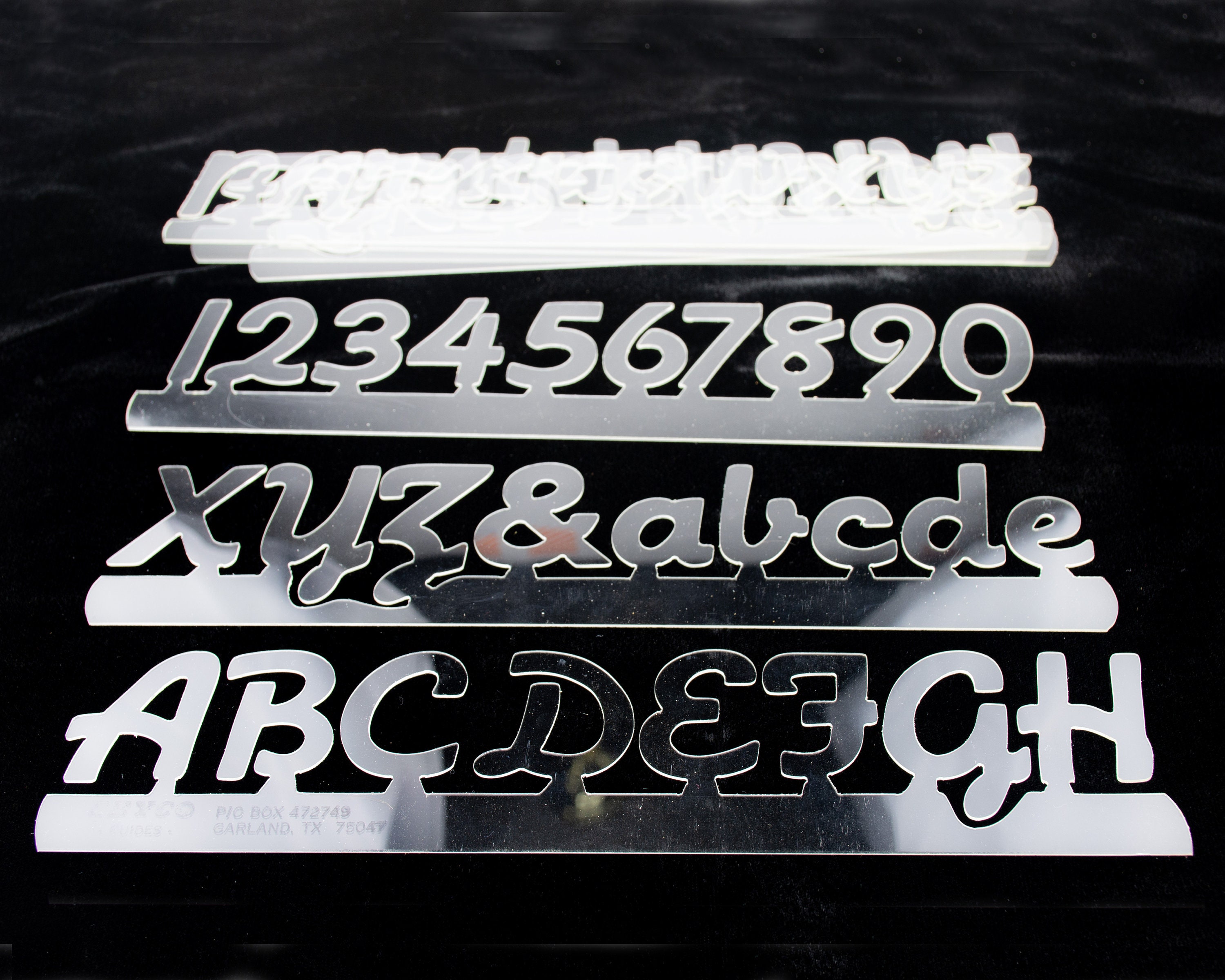 Seyco Lettering Guides Lettering Template Alphabet Template - Etsy