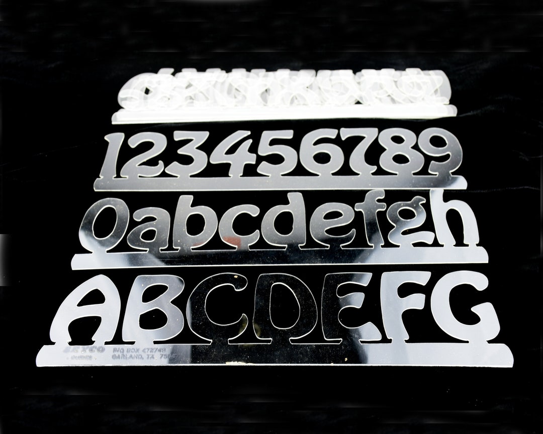 Seyco Lettering Guide, Lettering Template, Alphabet Template - Etsy