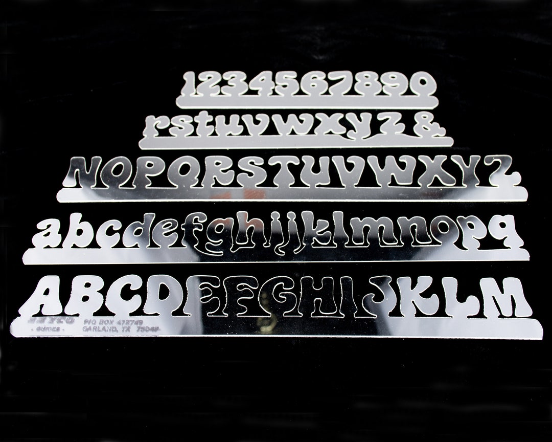 Seyco Lettering Guides, Lettering Template, Alphabet Template - Etsy