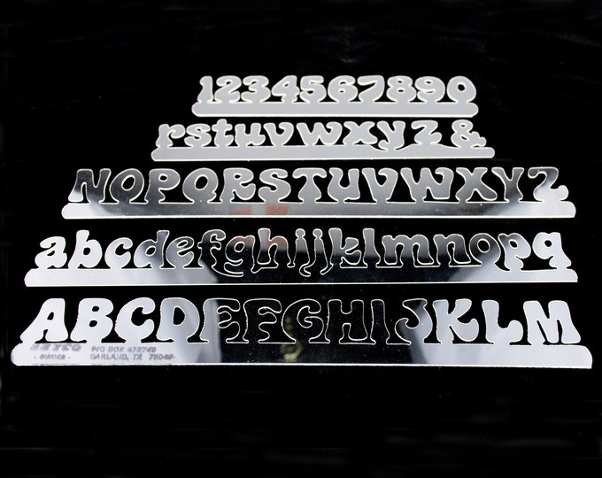 Seyco Lettering Guides, Lettering Template, Alphabet Template - Etsy