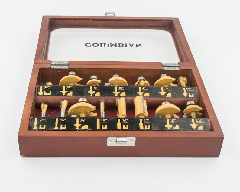 Set of 15 Columbian Router Bits Carbide Router Bits In | Etsy