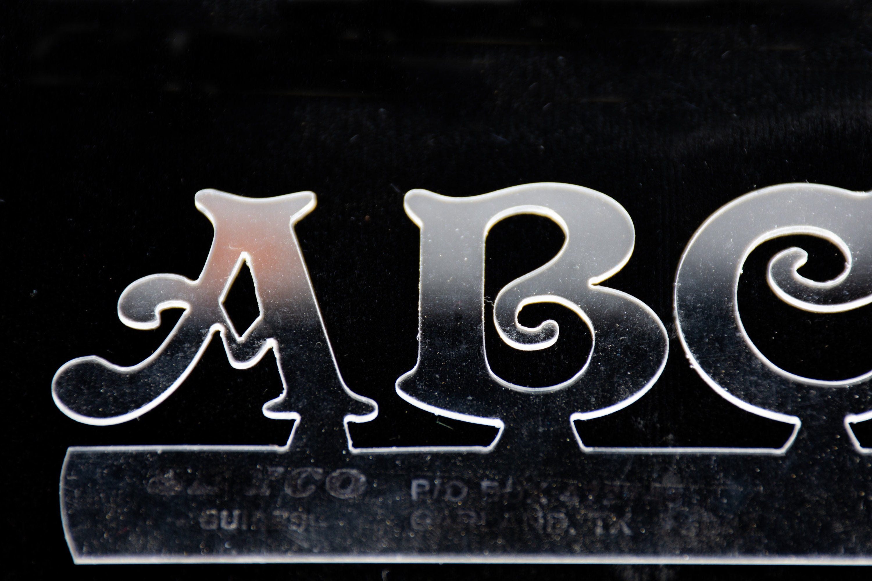 Seyco Lettering Guides Lettering Template Alphabet Template - Etsy