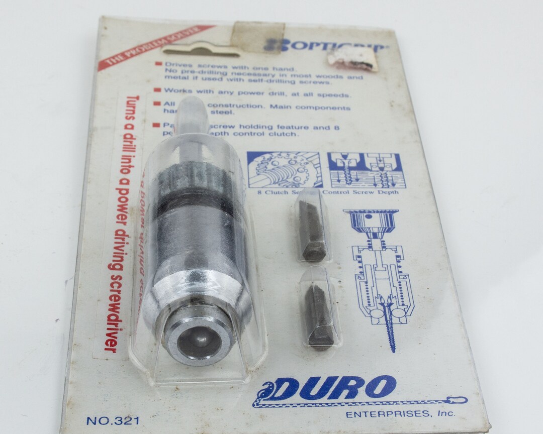 Optigrip, Duro, Screw Driving Attachment, for Your Drill - Etsy
