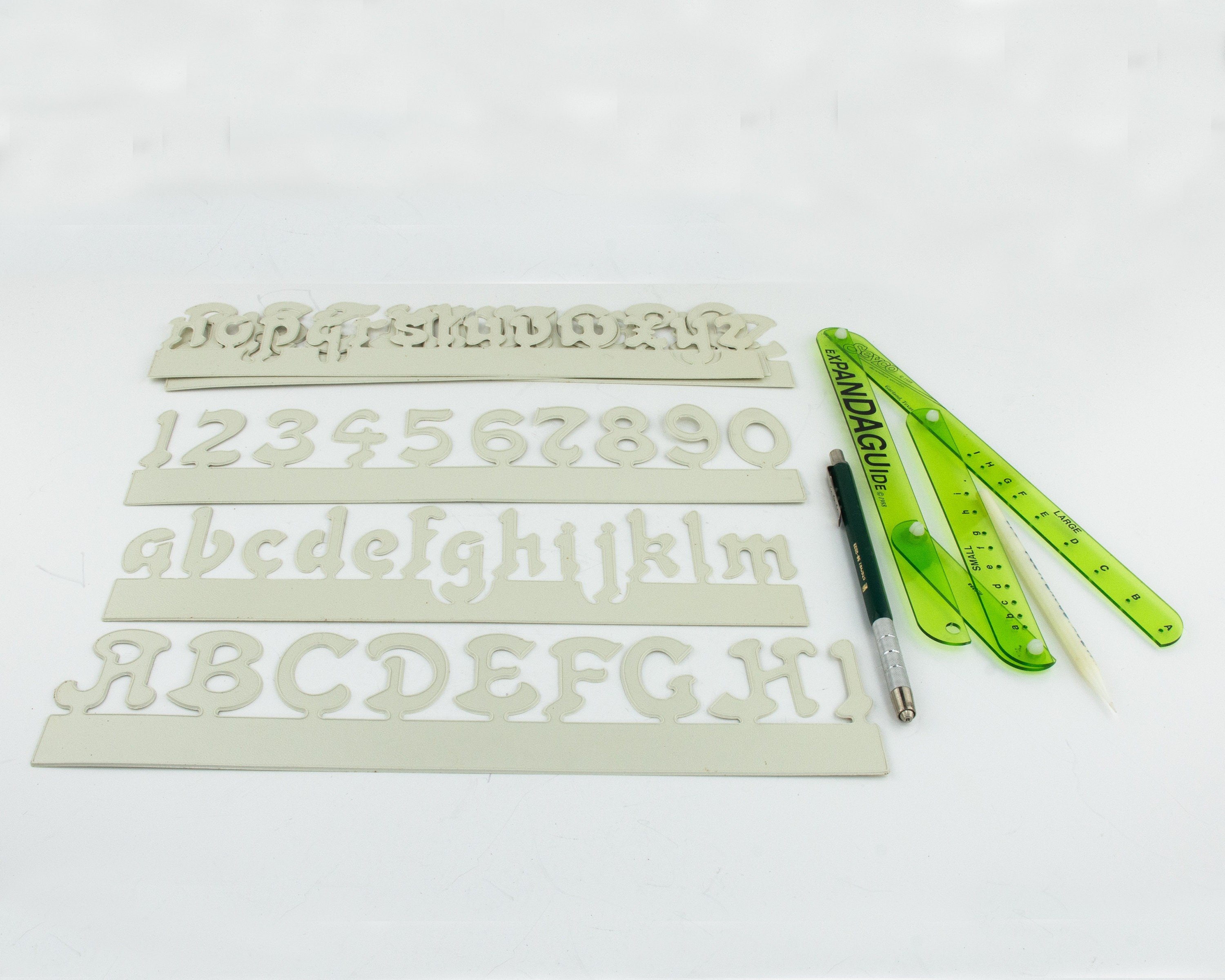 Seyco Lettering Guides Lettering Templates Pantograph - Etsy