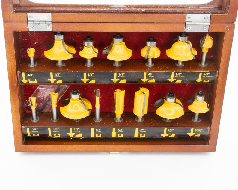 Set of 15 Columbian Router Bits Carbide Router Bits In | Etsy