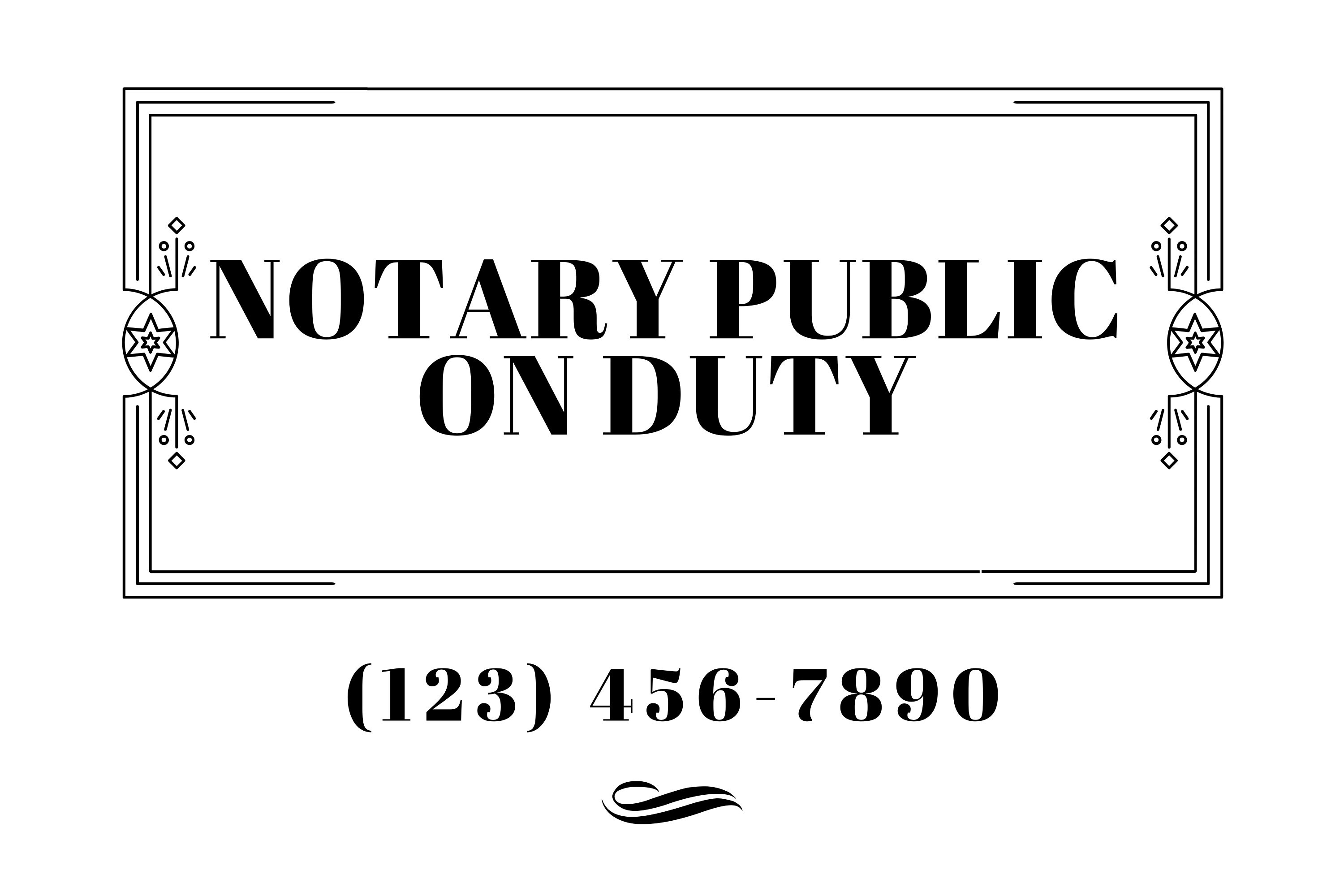 Notary Public Notary Sign Notary Public Sign Notary | Etsy