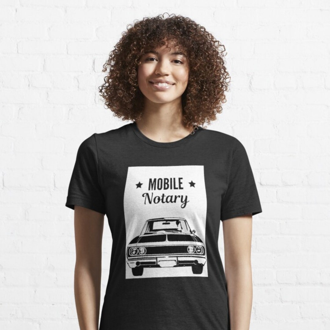 Mobile Notary Vintage Car Notary T-shirt | Unisex Notary Public Shirt ...
