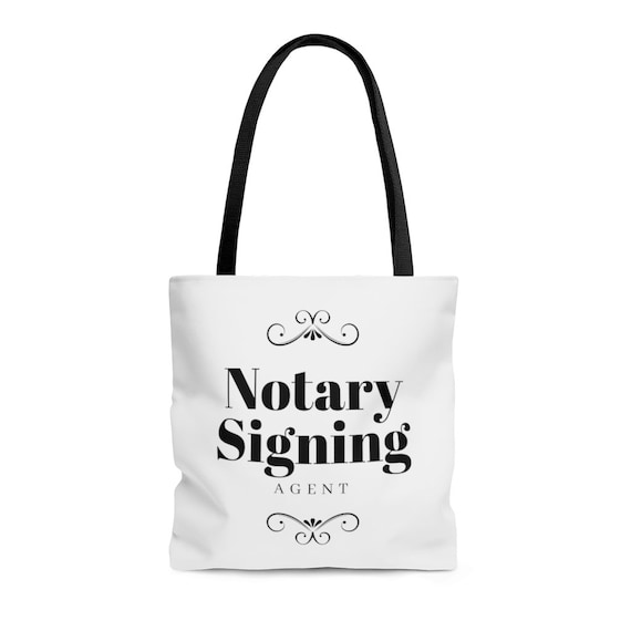 Notary Signing Agent Notary Bag Notary Public Tote Bag | Etsy