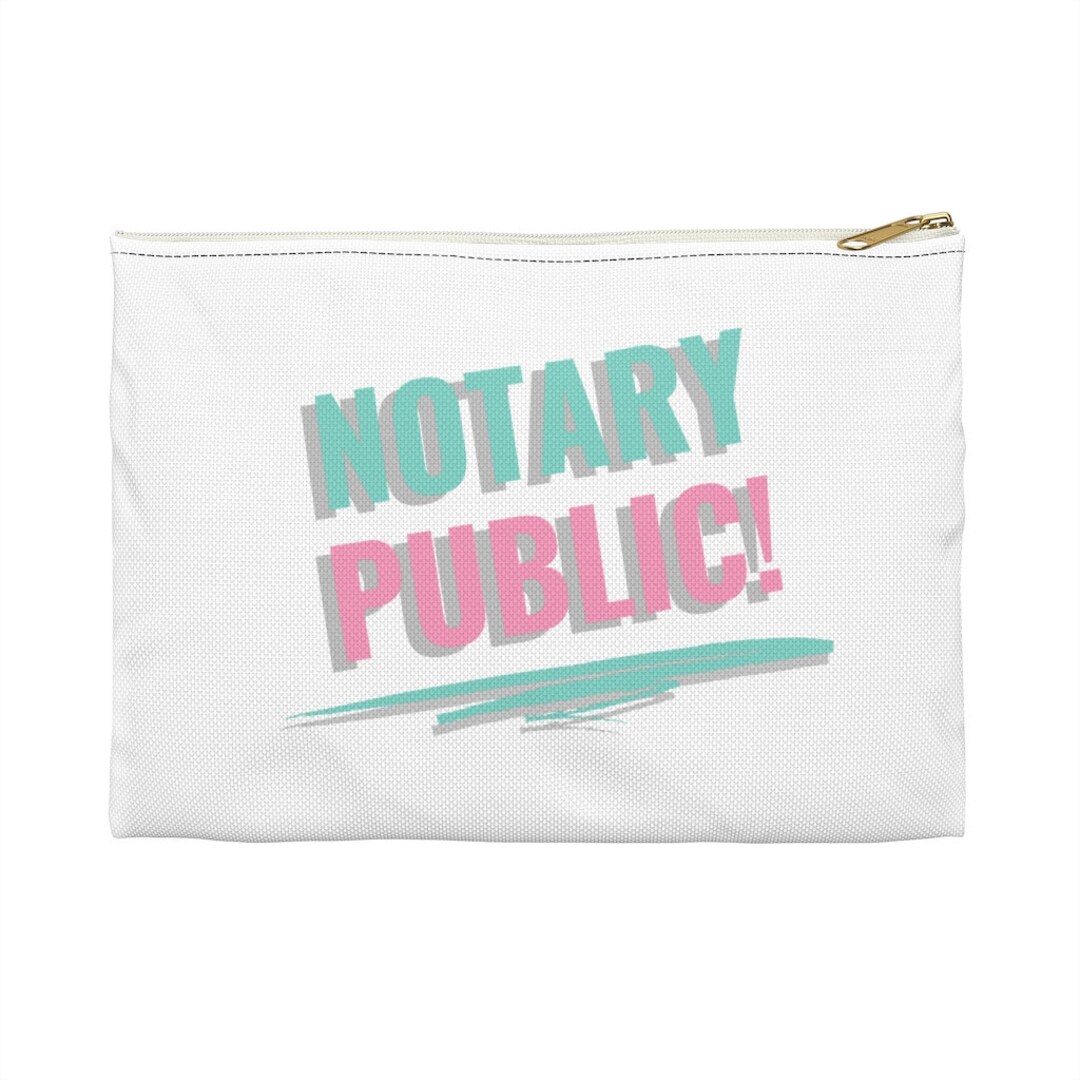 Notary Public! Notary Bag | Accessory Pouch - Etsy