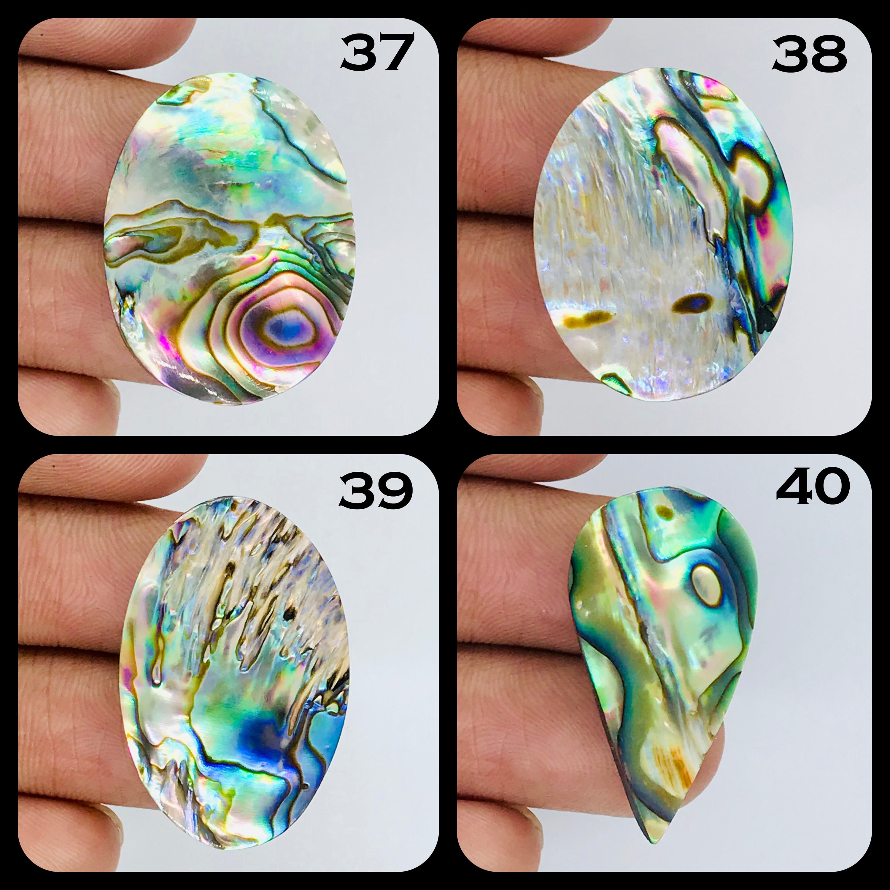 Natural Abalone Shell Gemstone AAA Quality Gemstone Abalone | Etsy