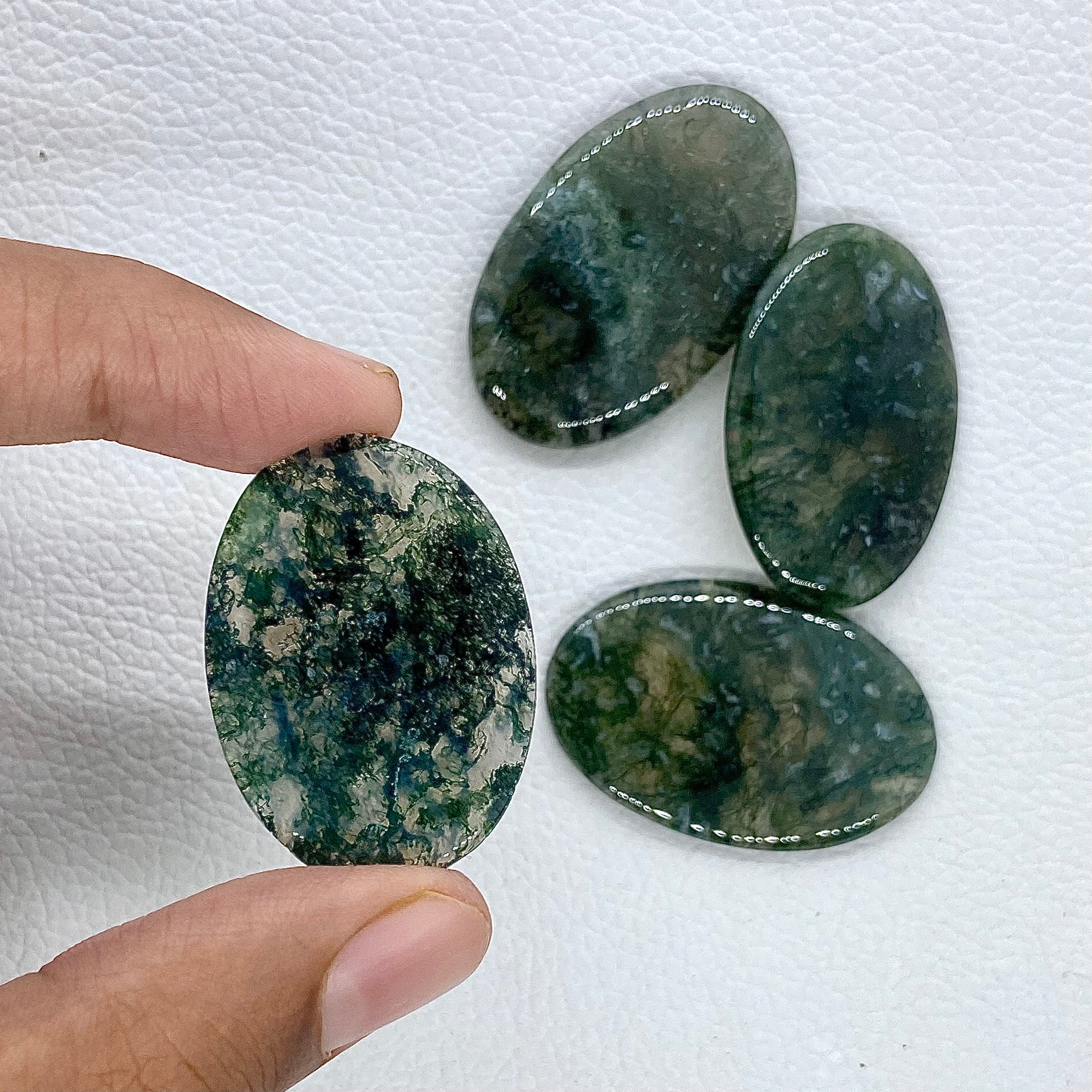 Natural Moss Agate Gemstone Moss Agate Cabochon Top Quality | Etsy