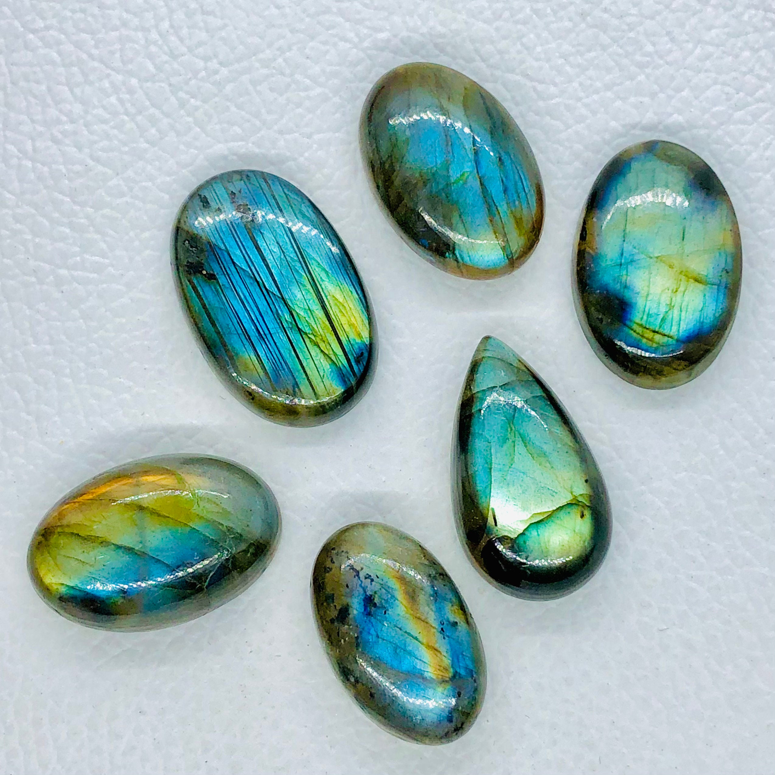 Labradorite Gemstone Cabs Multi Flashy Labradroite Gemstone | Etsy