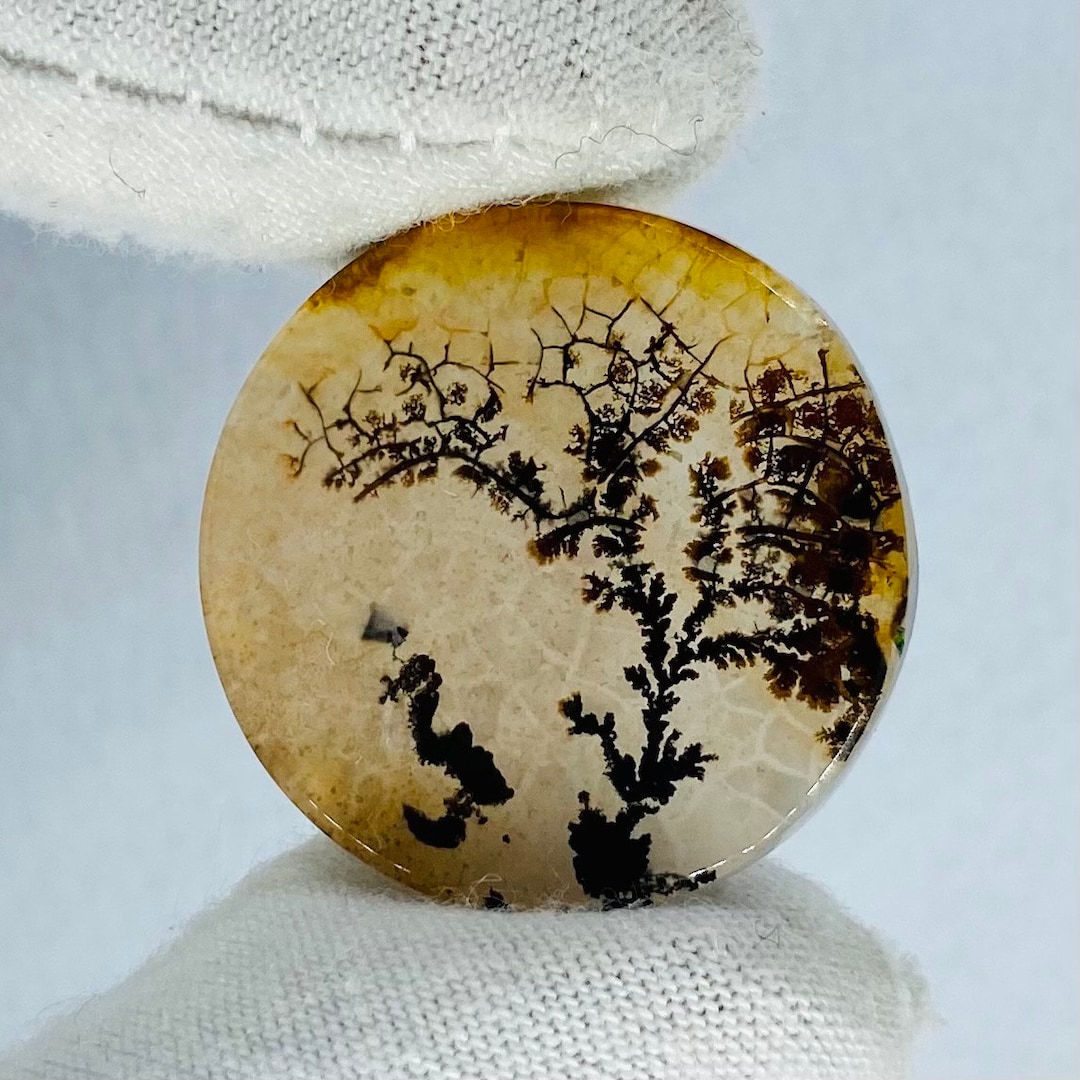 Buy Natural Dendrite Shajar Agate Indian 100% Natural Stone Very Old ...