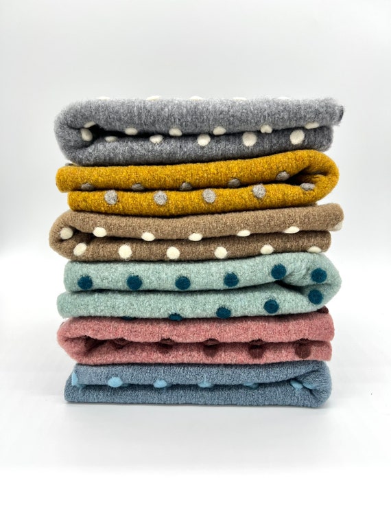 Strickwalk mit Punkten Strickwalk Strickwalk Stoff in - Etsy.de