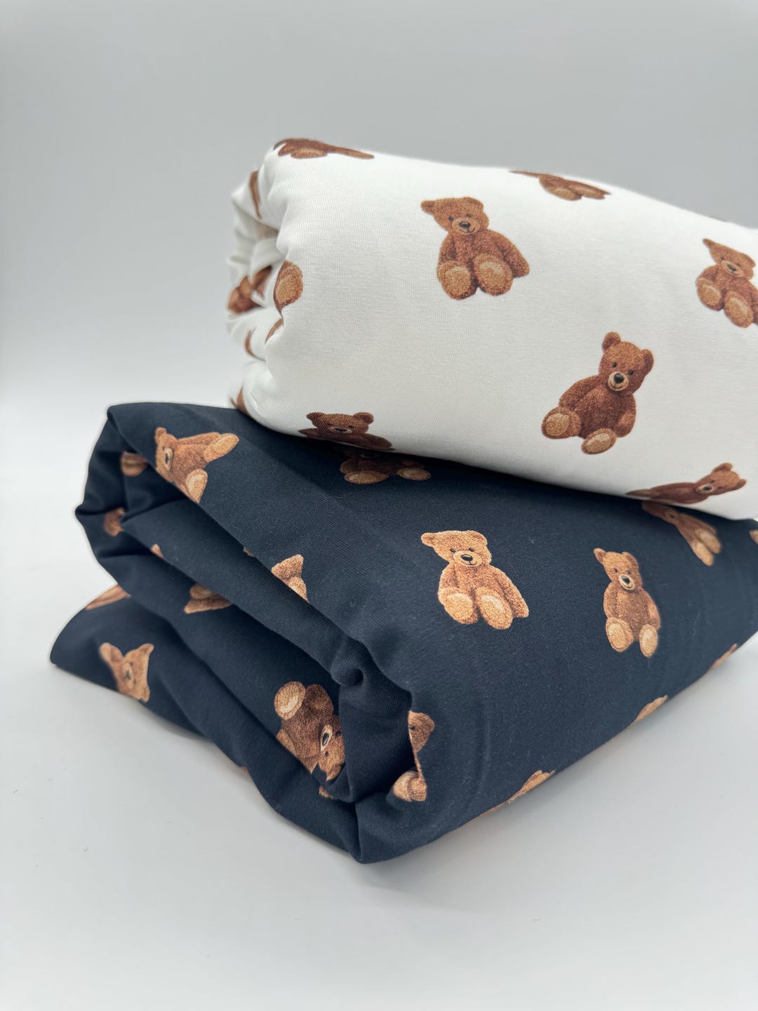 Organic Jersey GOTS Teddy Bear Cotton Jersey Fabric From 0.5 M - Etsy