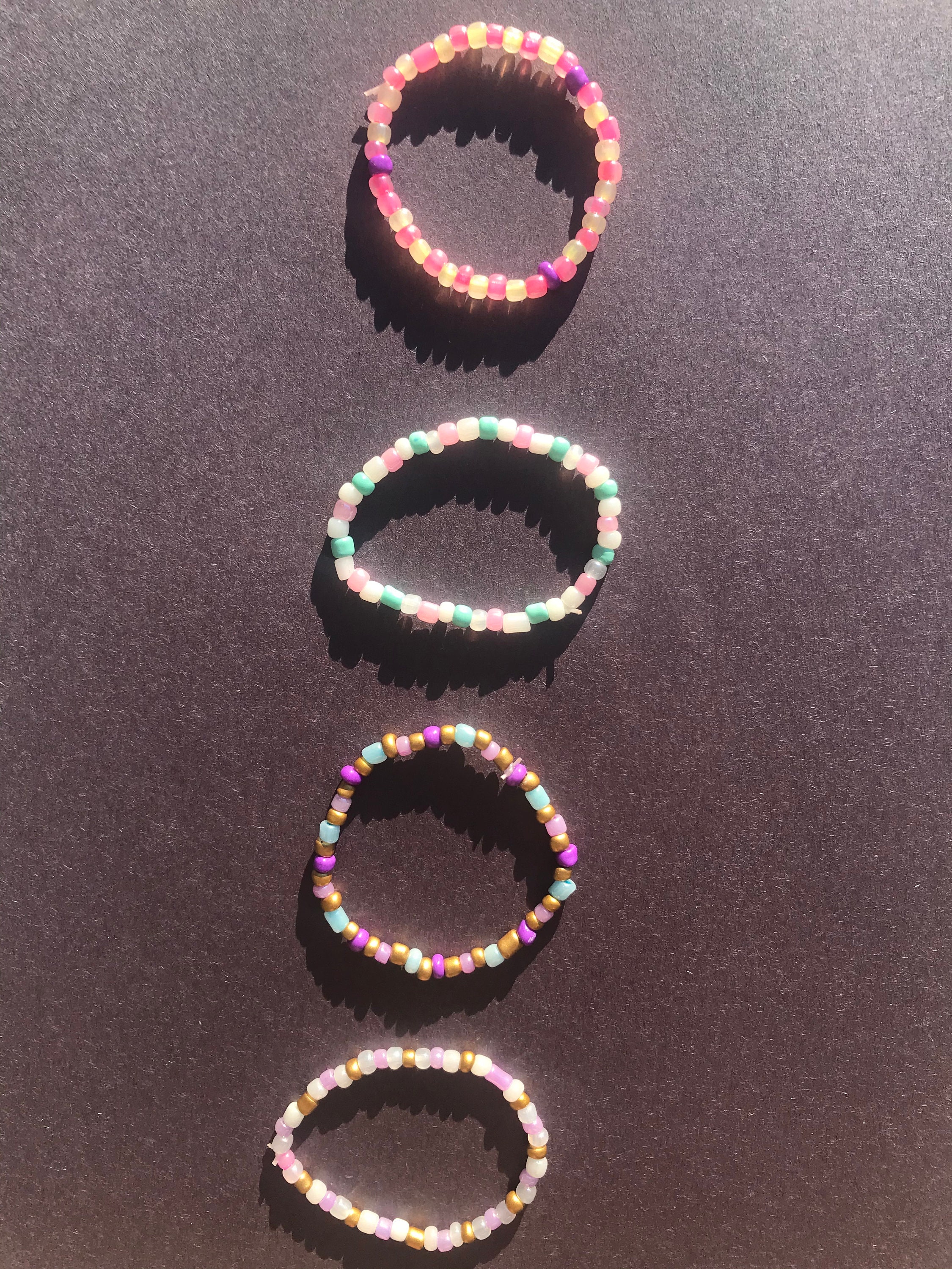 Glass Seed Bead Bracelets Pastel 4 Pack Etsy glass-seed-bead-bracelets-pastel-4-pack-etsy
