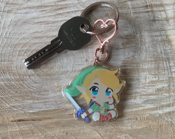 Legend of Zelda Hanging Link Charms Acrylic Keychains - Etsy