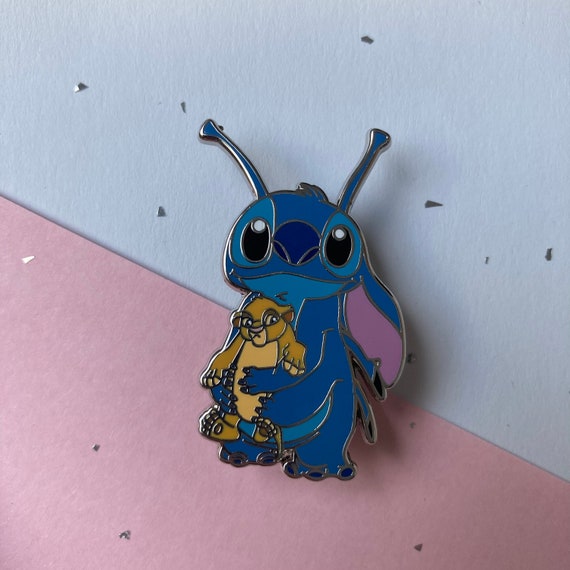 Enamel Pin Stitch and Simba Stitch and His Little Friends - Etsy