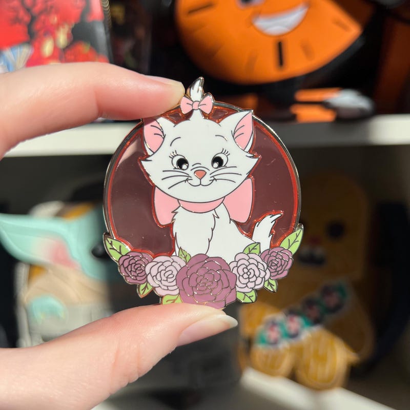 Marie Cat Enamel Pin - Etsy