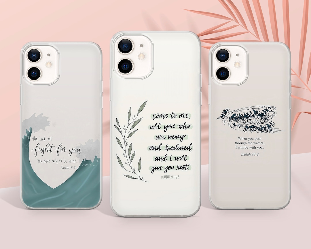 Bible Verses Phone Case Christianity Cover For Iphone 16 Pro Max 15