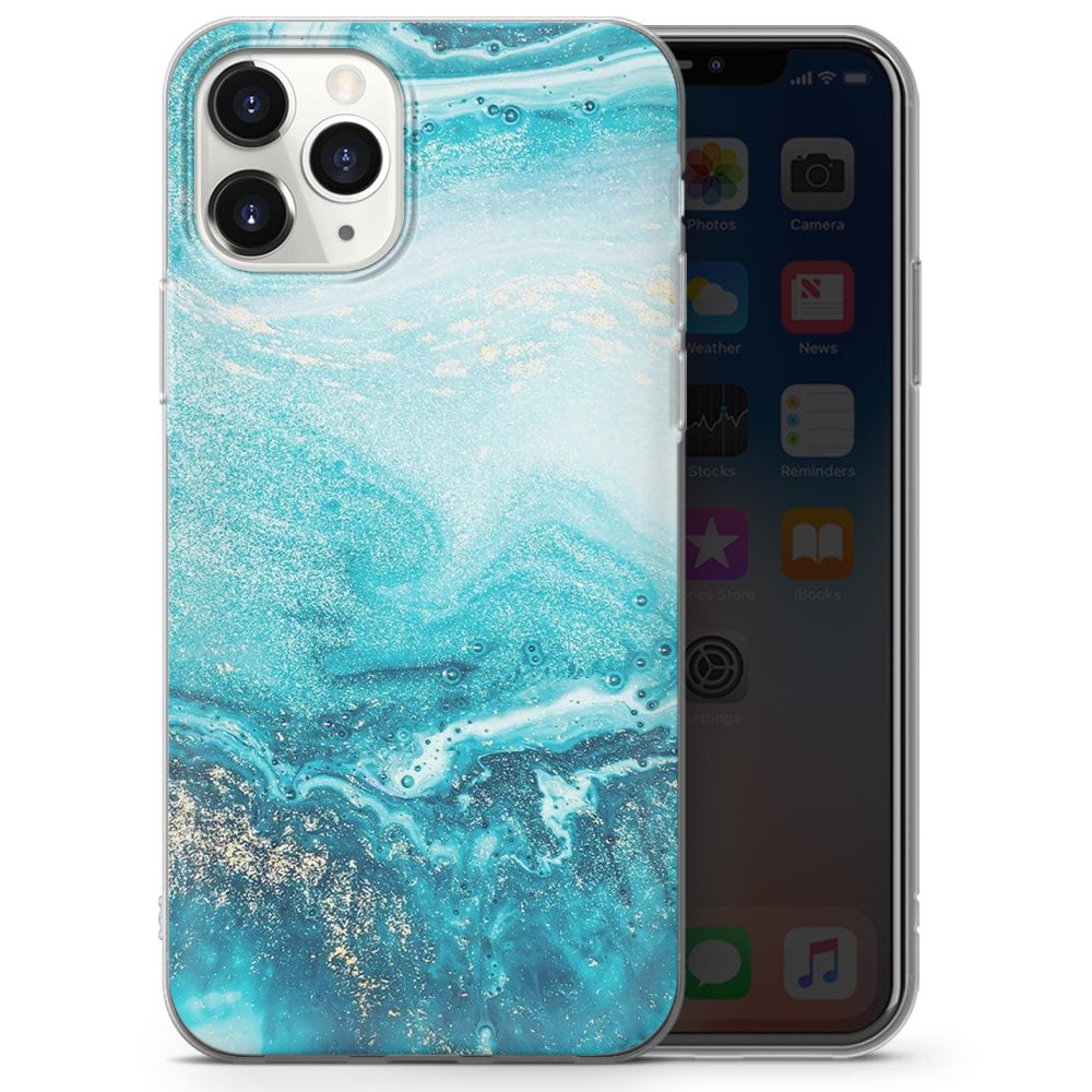 Blue Marble Phone Case With Gold Cover Fit for Iphone 13 Pro - Etsy