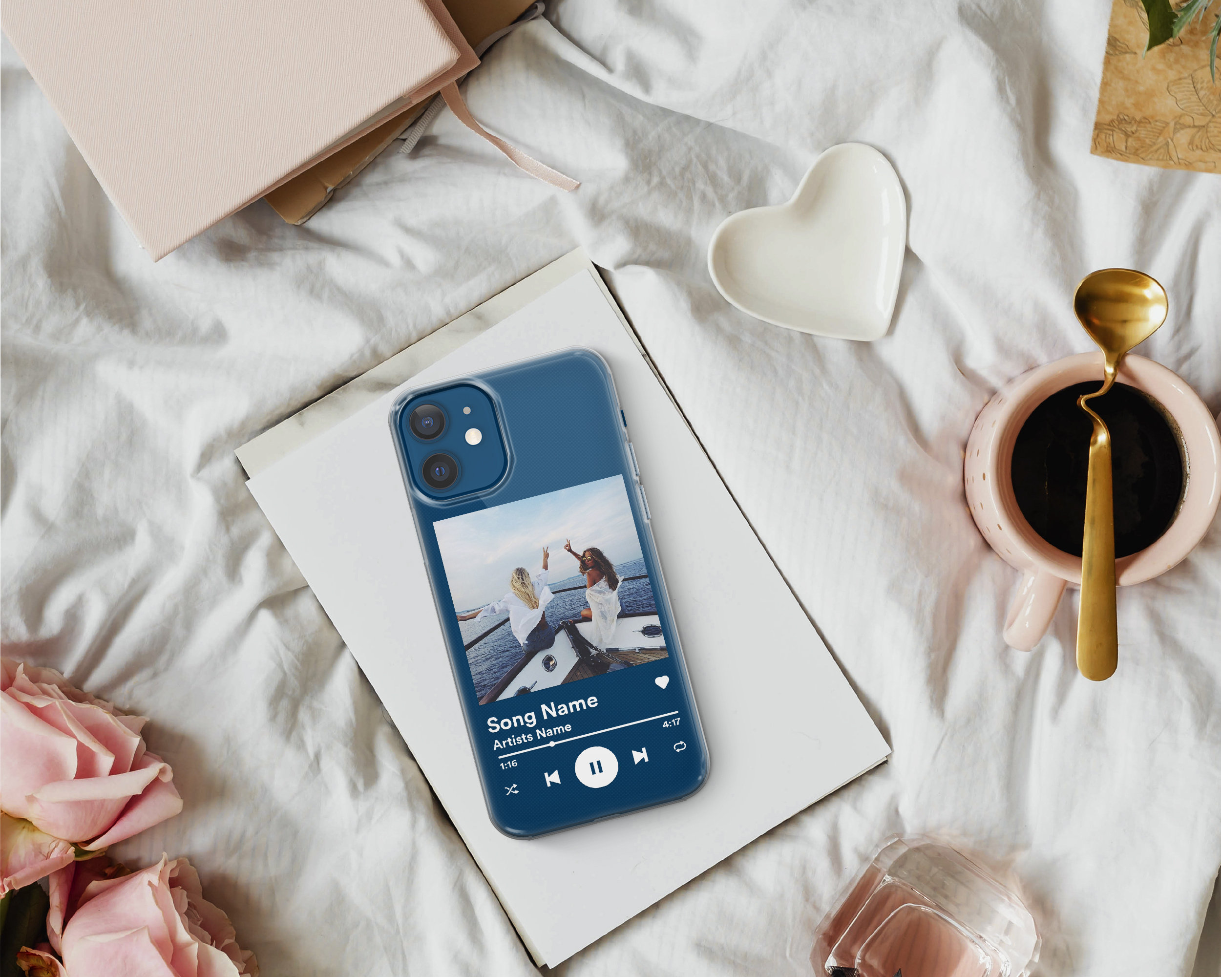 Custom Music Plaque Phone Case Music Player Song Cover Fit for | Etsy