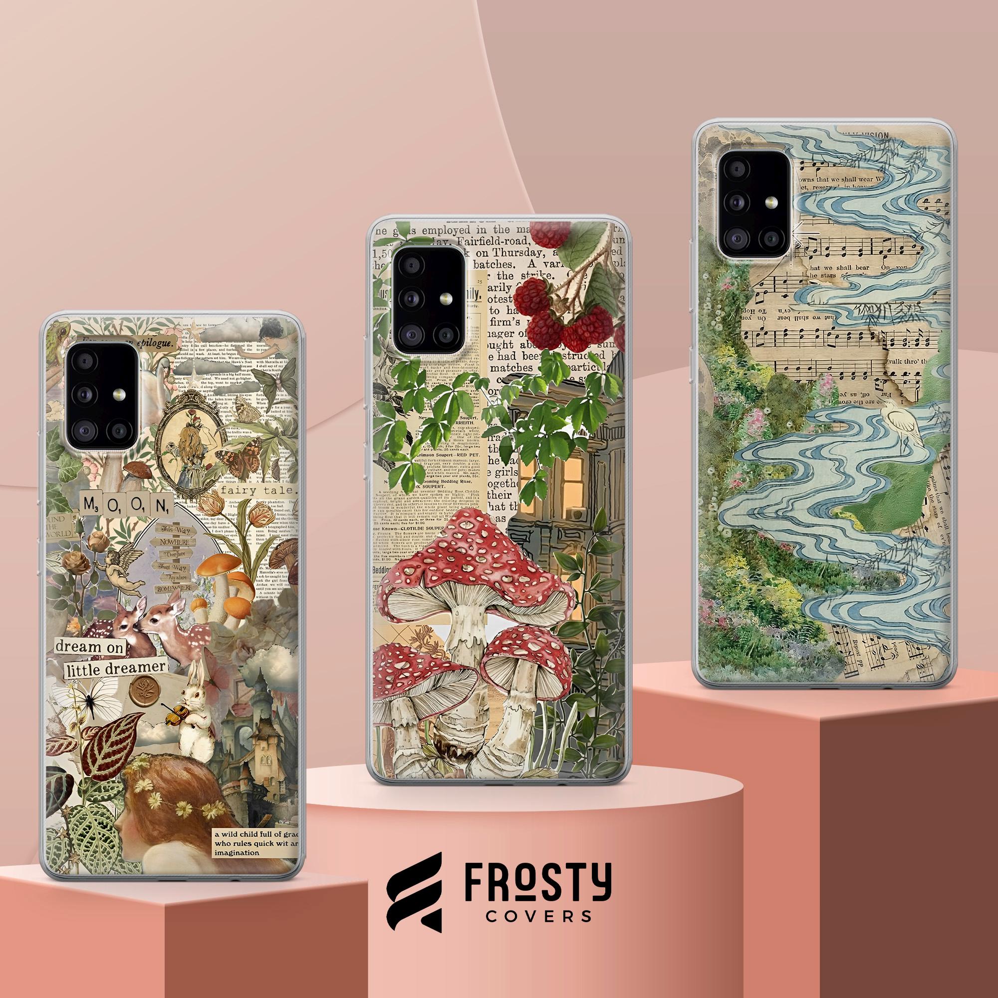 Cottagecore Phone Case Wildflower Scrapbook Cover for iPhone 17 Pro Max ...