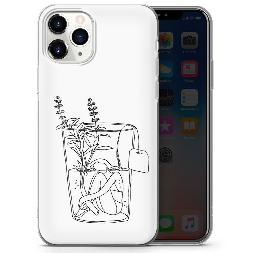 One Line Art Phone Case Aesthetic Drawing Cover Fit for Iphone - Etsy UK