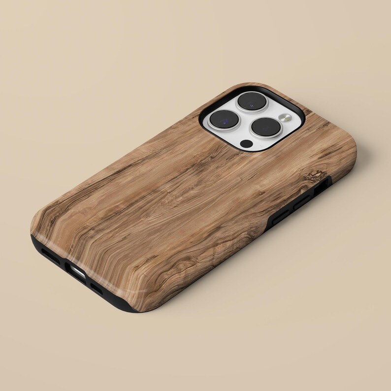 Wooden Oak Print Phone Case Wood Pattern Cover for iPhone 17 Pro Max ...